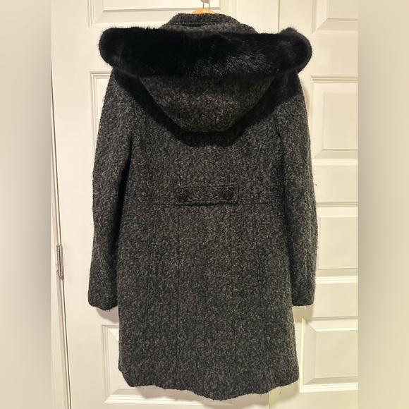 Novelti | Jackets & Coats | Novelti Wool Coat W Faux Fur Hood | Poshmark